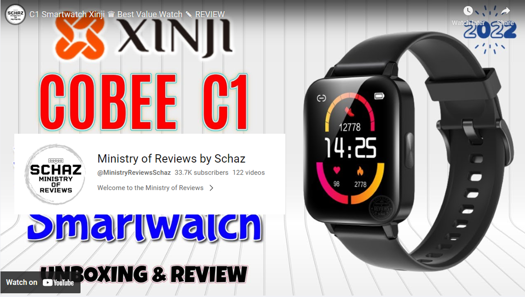 YouTube Review | XINJI C1 Smartwatch – XINJISMART