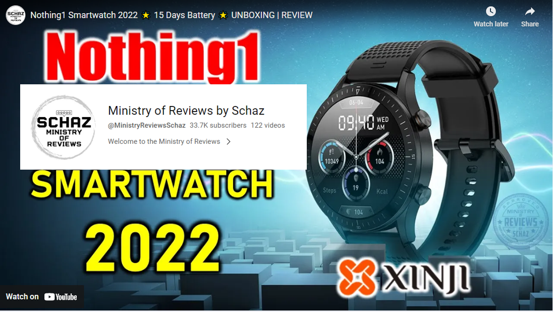 YouTube Review | Nothing1 Smartwatch 2022 🌟 15 Days Battery 🌟 UNBOXING ...
